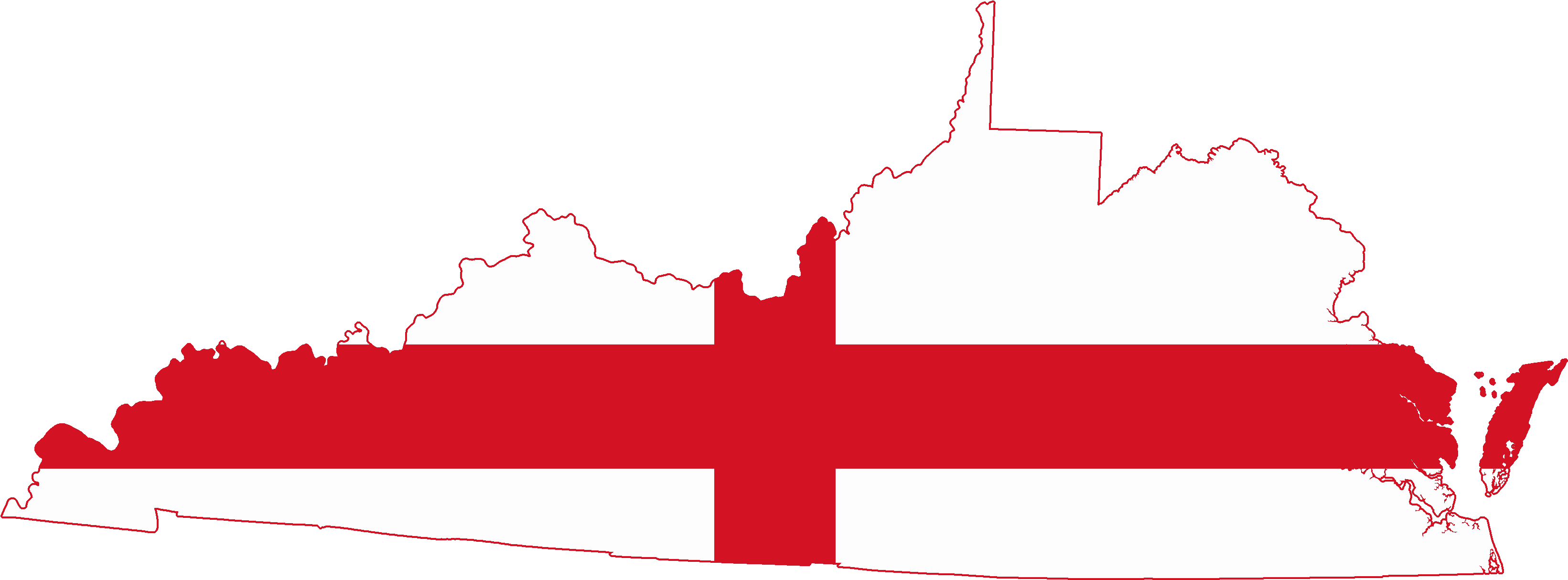 Flag Map Of The Colony Of Virginia - The Colony Clipart - Full Size ...