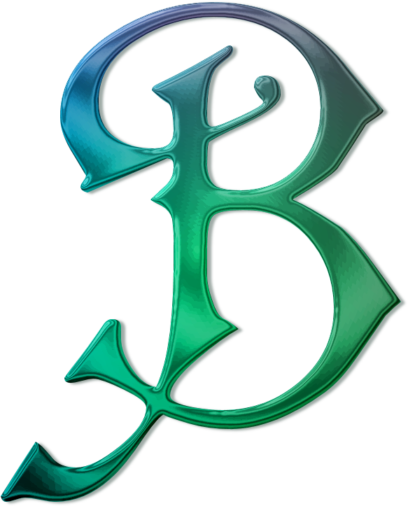 Lettre B, Lettres Décorées - Royal Monogram B Shower Curtain Clipart ...