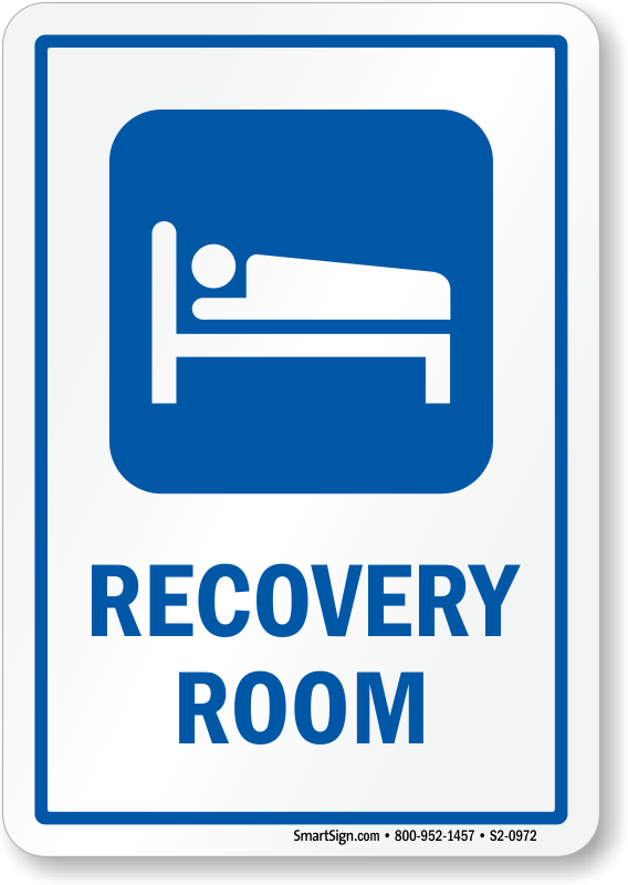 Recovery Room Hospital Sign Patient On Bed Symbol Sku - Weed Love Eat ...