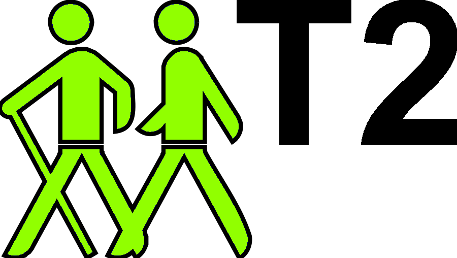 Hiking Sign T2 - Wikimedia Commons Clipart - Full Size Clipart ...