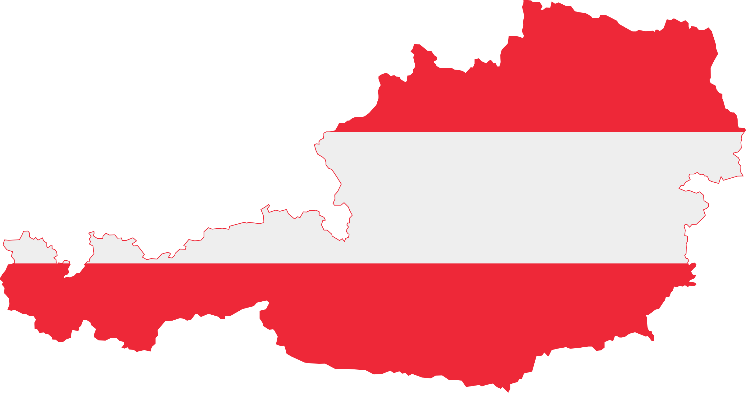Big Image - Austria Flag Map Clipart - Full Size Clipart (#2042035 ...