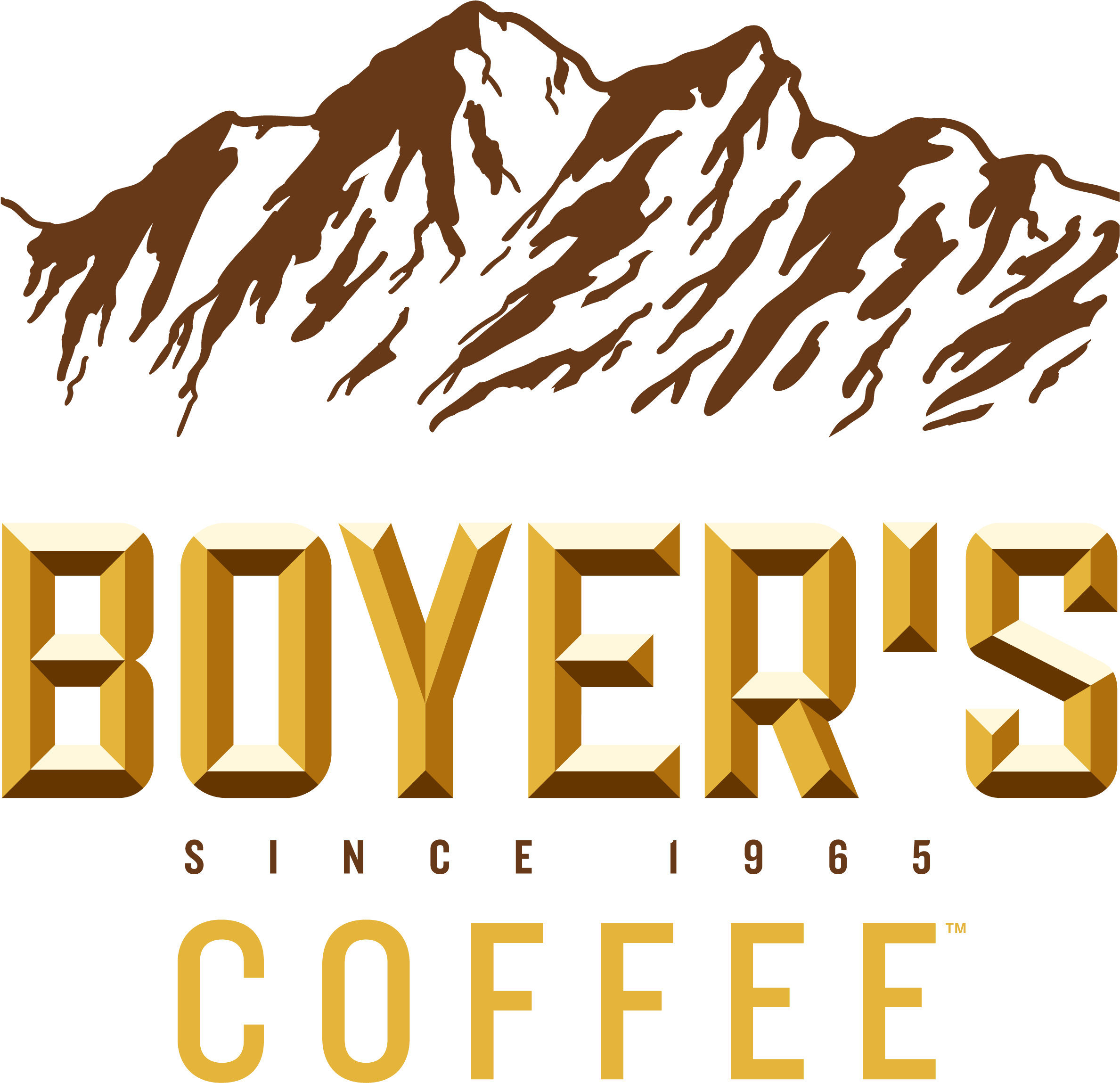 Download Boyer's Coffee Logo - Black And White Mountain Range Clipart ...