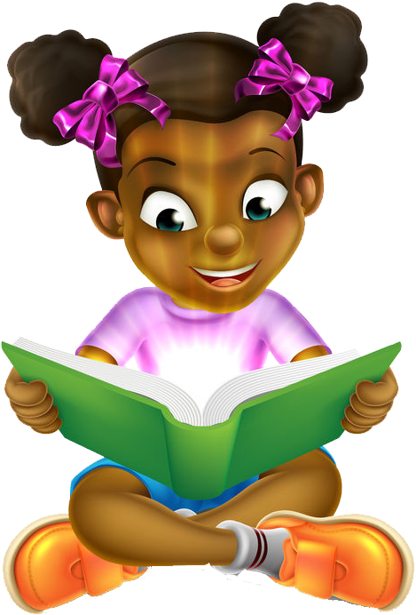 Girl Reading Book Clipart - Full Size Clipart (#2082481) - PinClipart