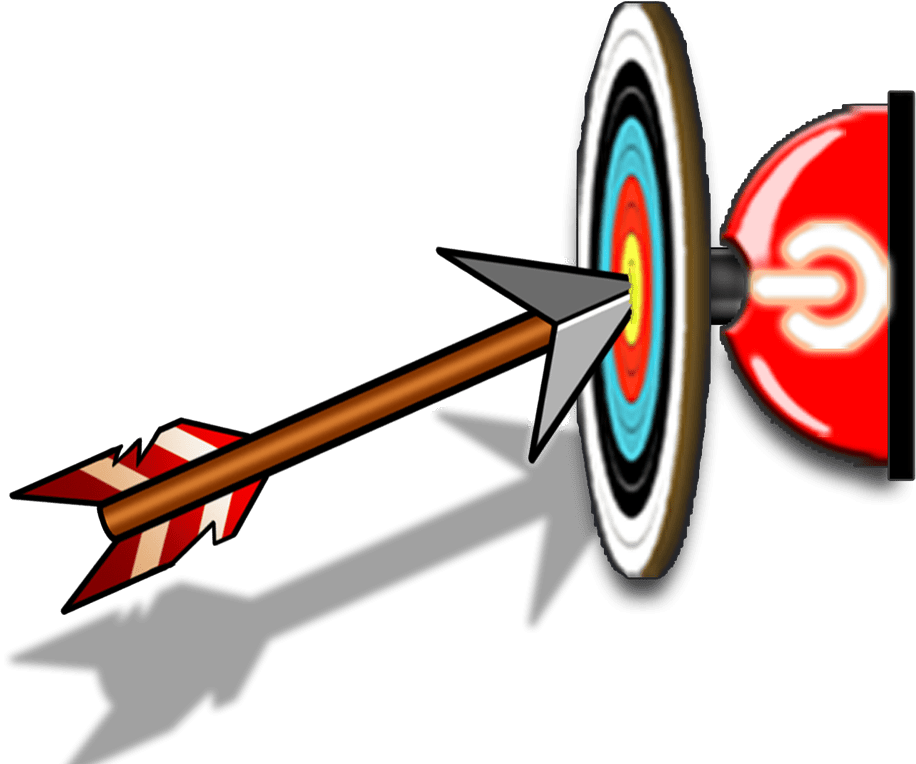 Red Target With Arrow Clipart - Full Size Clipart (#2085458) - PinClipart