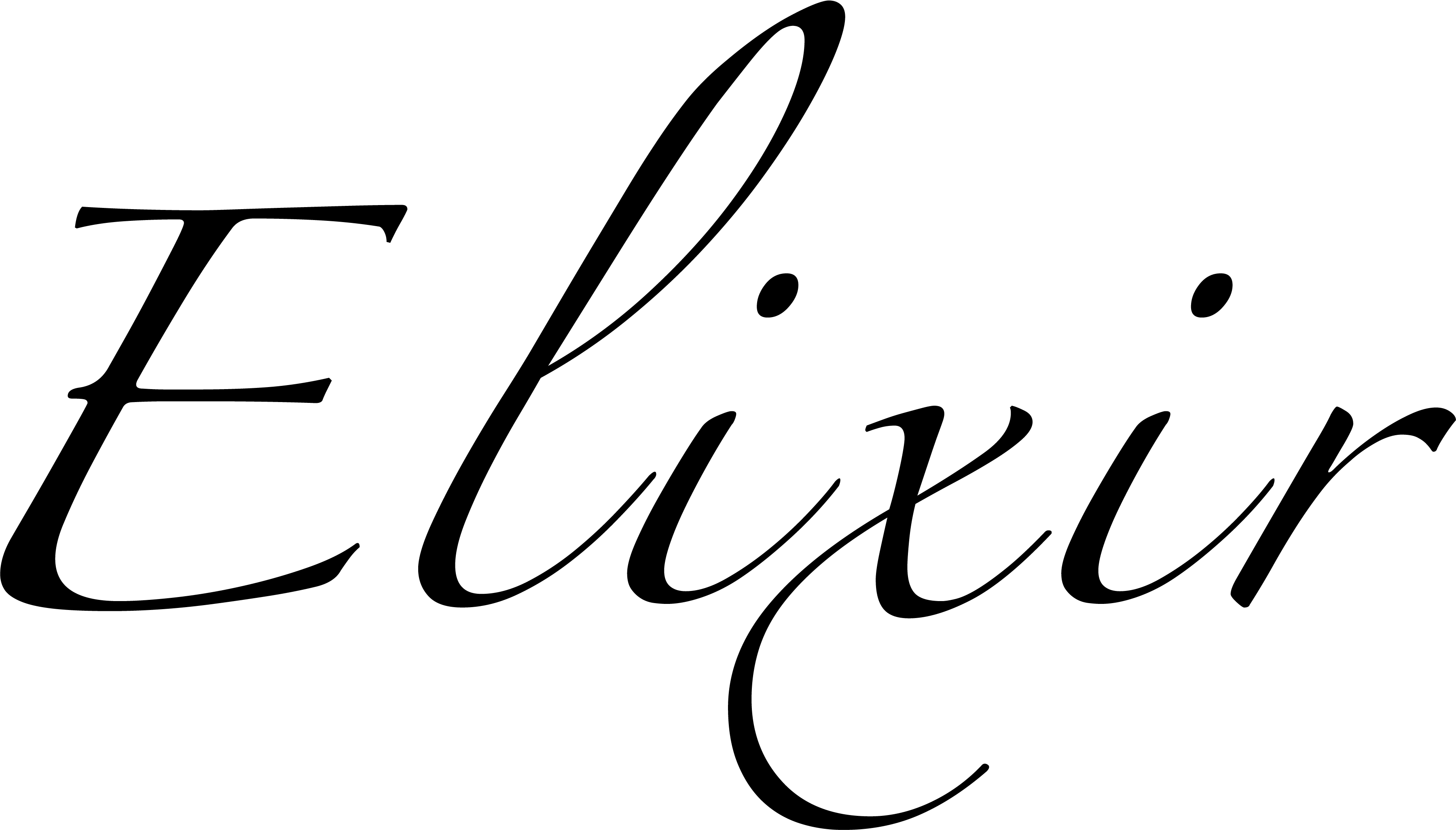 Download Elixir Font In Black - Elegance Beauty Clipart (#2103641 ...