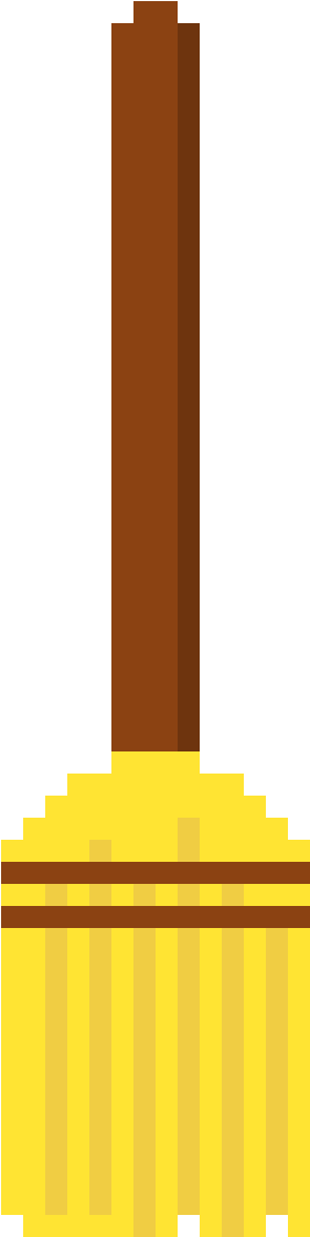 Broom Pixel Art Clipart - Full Size Clipart (#2121609) - PinClipart