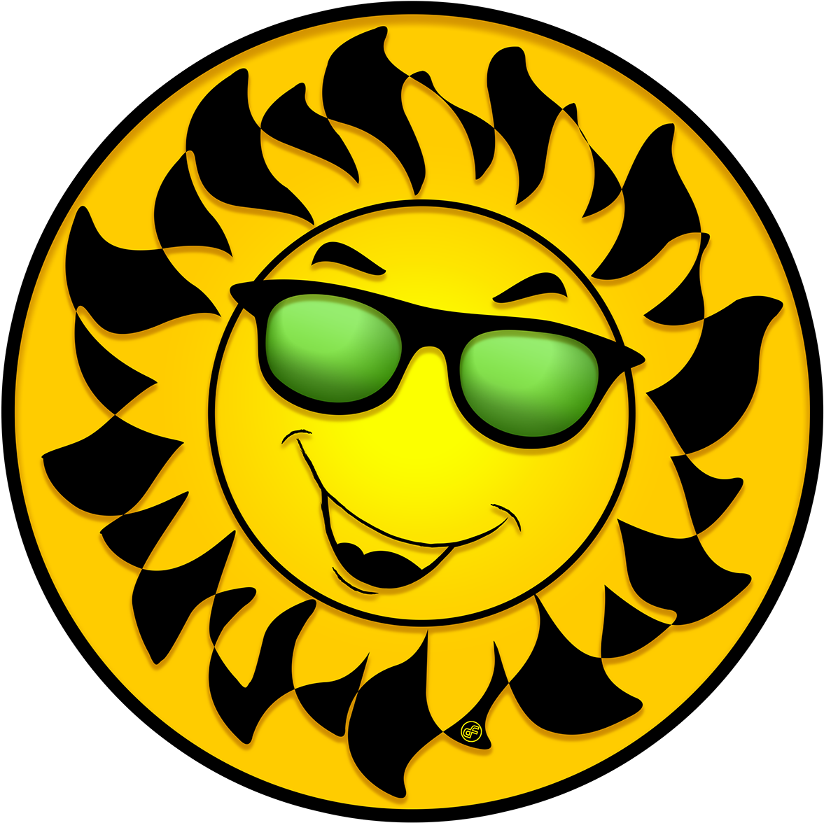 Fun With The Sun - Smiley Clipart - Full Size Clipart (#2123481 ...