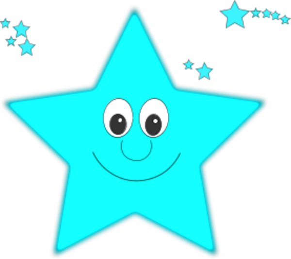 Smiling Star Face Vector Clip Art - Clip Art Star And Smiley - Png ...