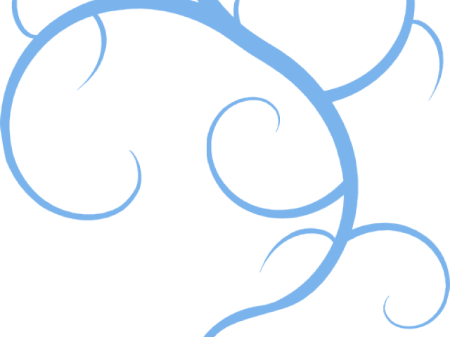 Blue Swirl Cliparts - Grey And Pink Borders - Png Download - Full Size ...