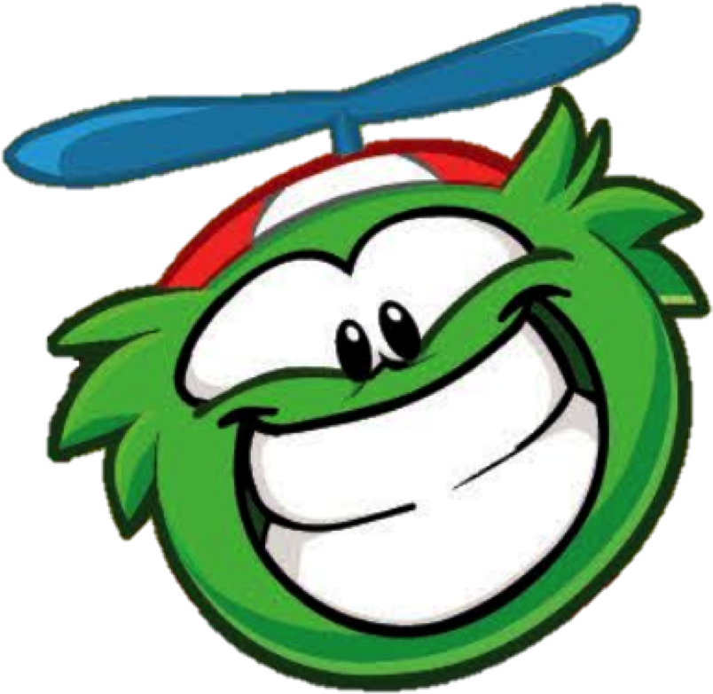Green Funny Puffle - Kilobyte Clipart - Full Size Clipart (#2128159 ...