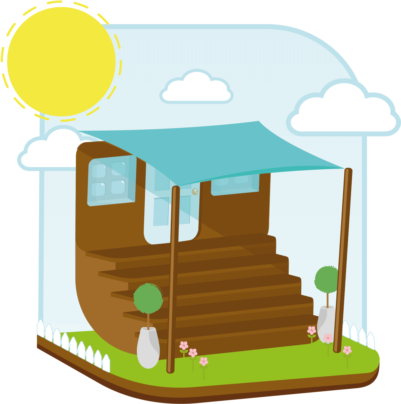 Download Porch Sail Shade - Porch Clipart (#2147344) - PinClipart