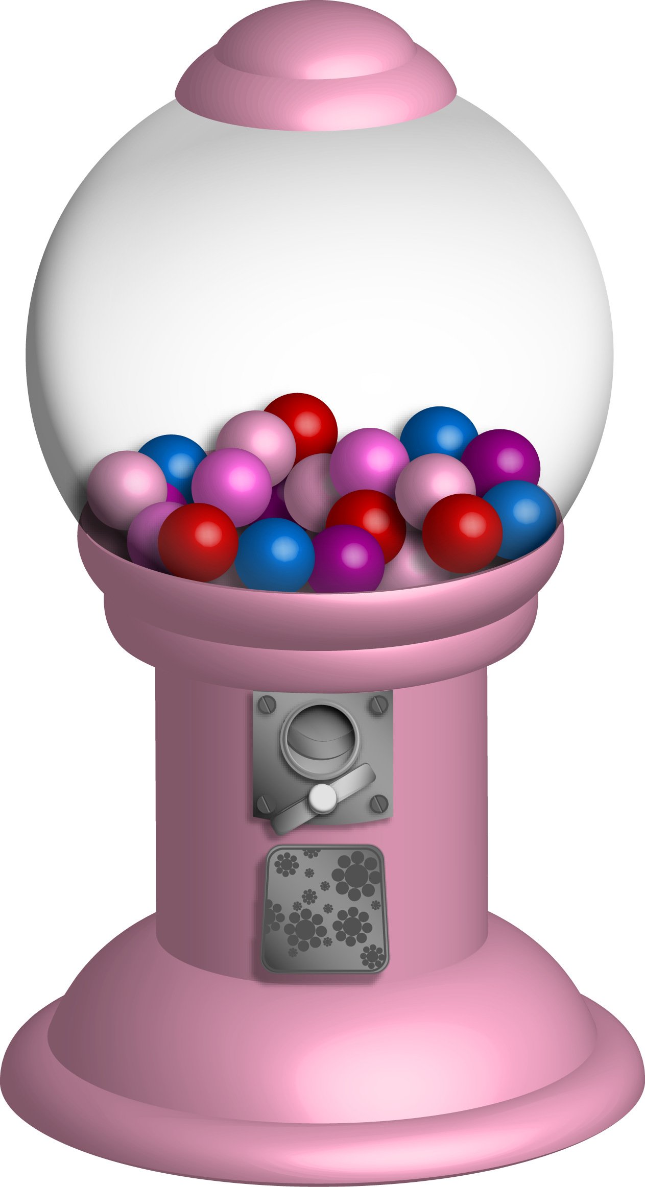 Download Pink - Bubble Gum Machine Transparent Clipart - Full Size ...