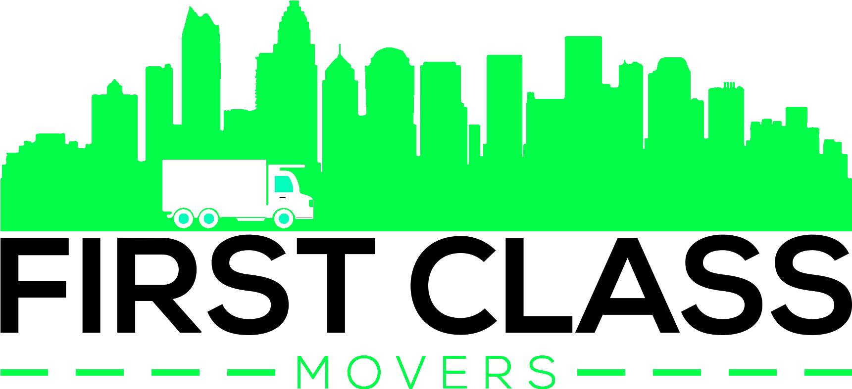 First Class Movers - North Carolina Skyline Silhouette Clipart - Full ...