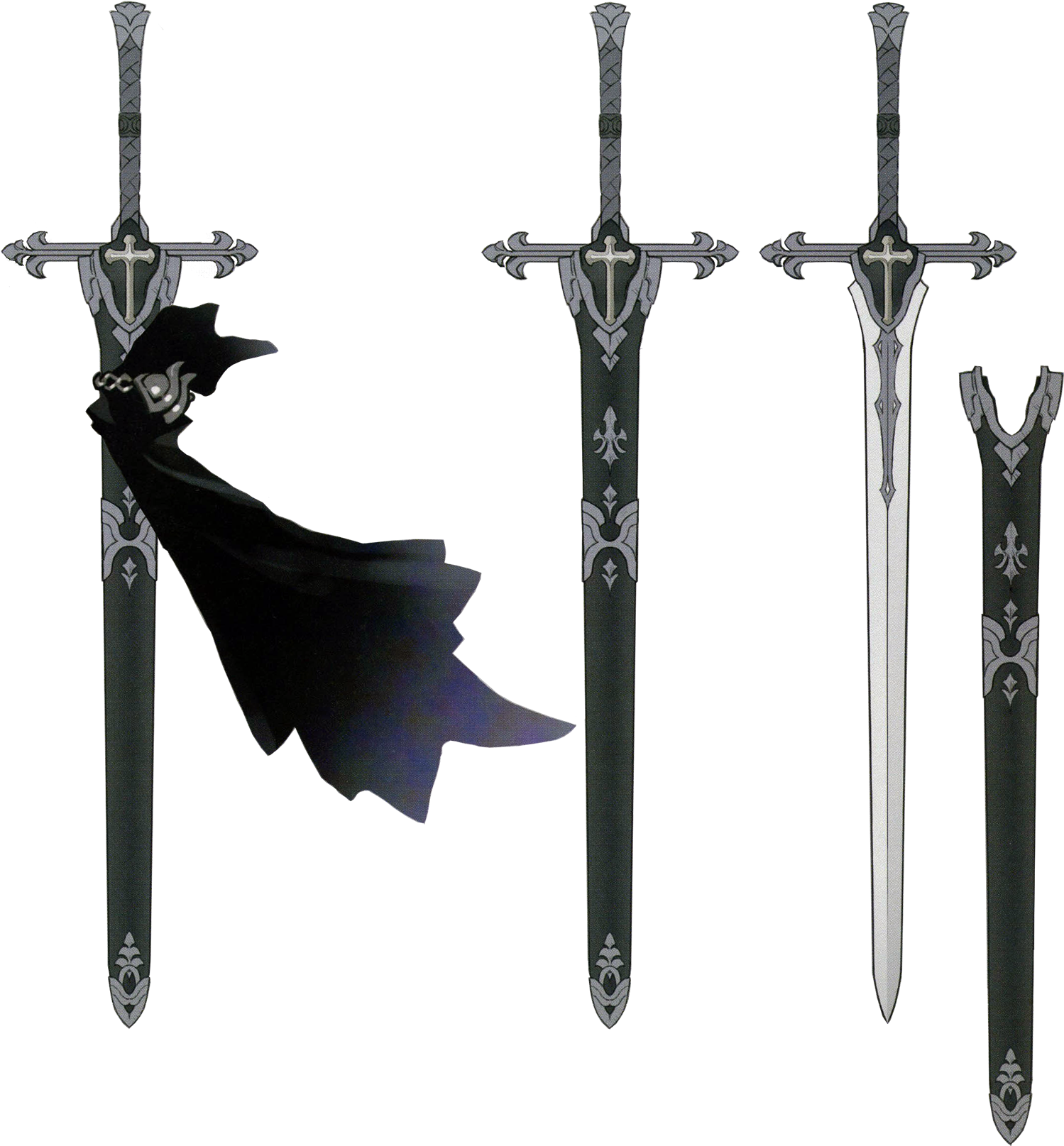 Excalibur Drawing Legendary Sword - Balmung Sword Clipart - Full Size ...