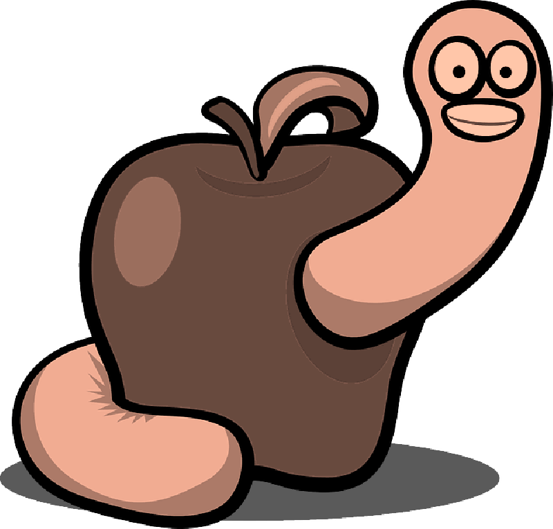 Cartoon Pictures Of Apples - Worms Clip Art Transparent - Png Download ...