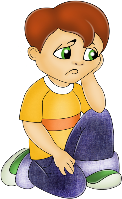 Kids Shhh Clipart - Sad Kid Clipart Png Transparent Png - Full Size ...