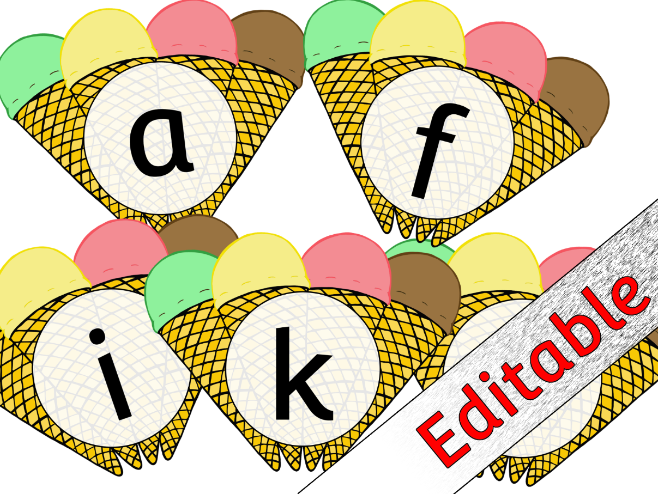 Ice Cream Alphabet - Ice Cream Clipart - Full Size Clipart (#2170555 ...