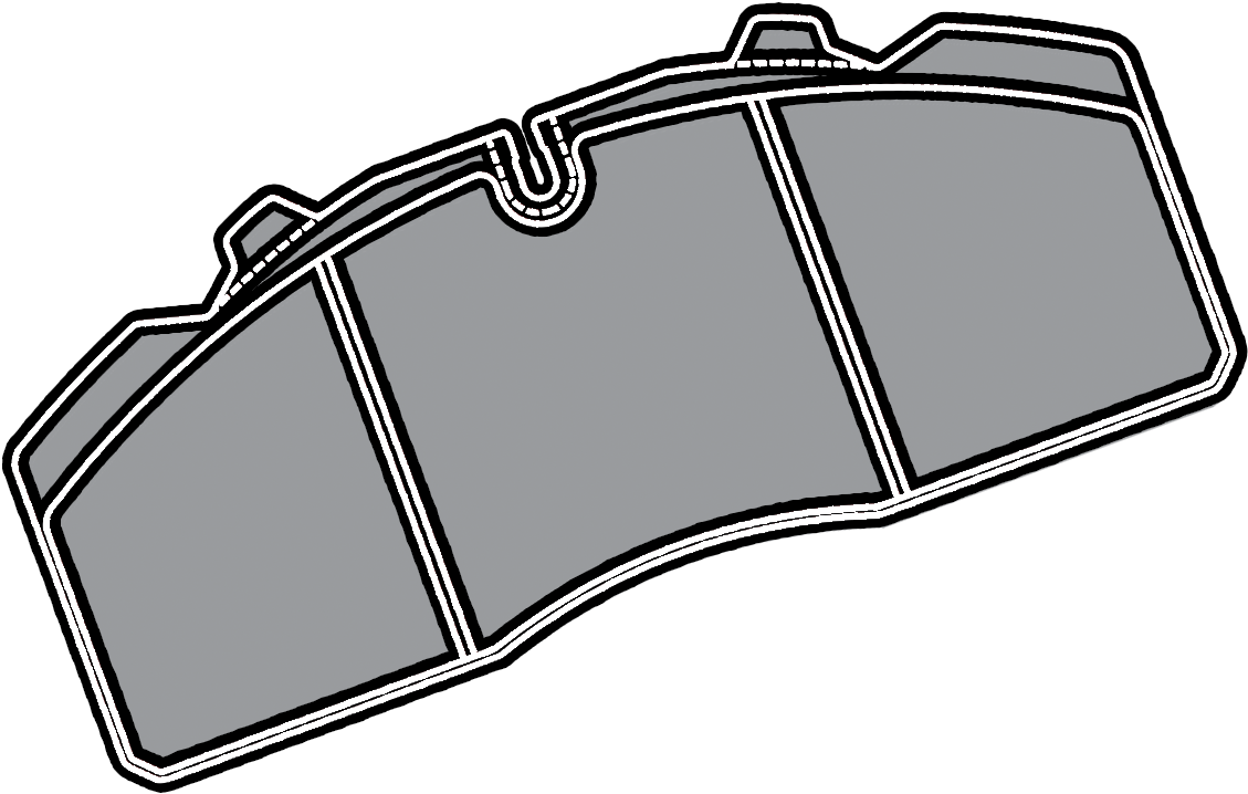 Brake Pads - Brake Pad Clipart - Png Download - Full Size Clipart ...