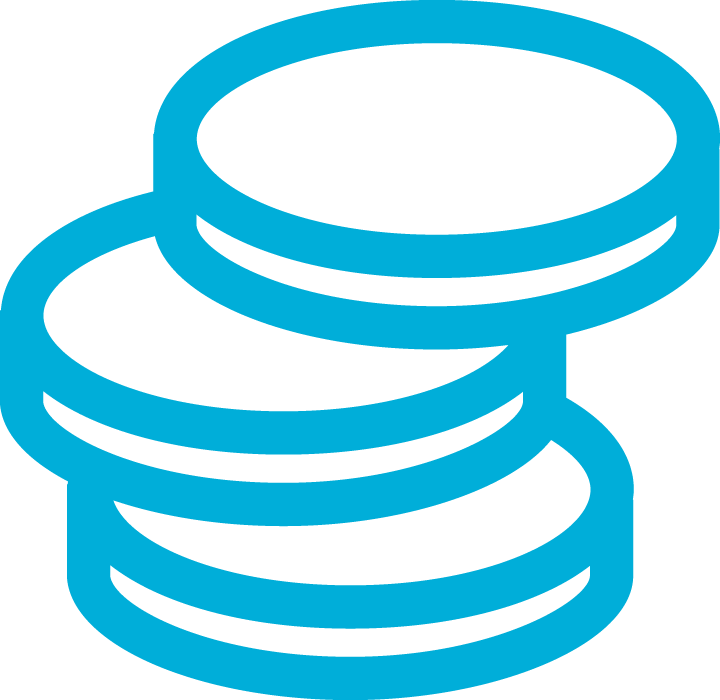 Hfh Icon Coins Blue Clipart - Full Size Clipart (#2175299) - PinClipart