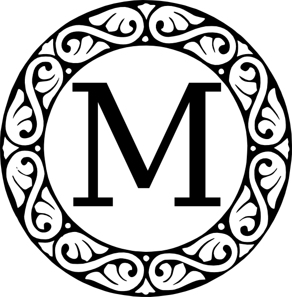 M Monogram Png, Svg Clip Art For Web - Letter M Monogram Clipart ...