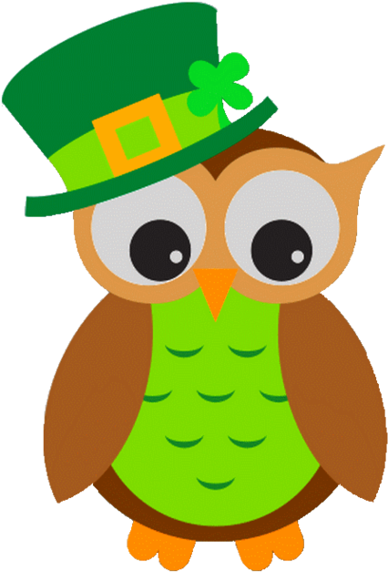Owl Saint Patrick S State Patty Patricks Clipart - Full Size Clipart ...