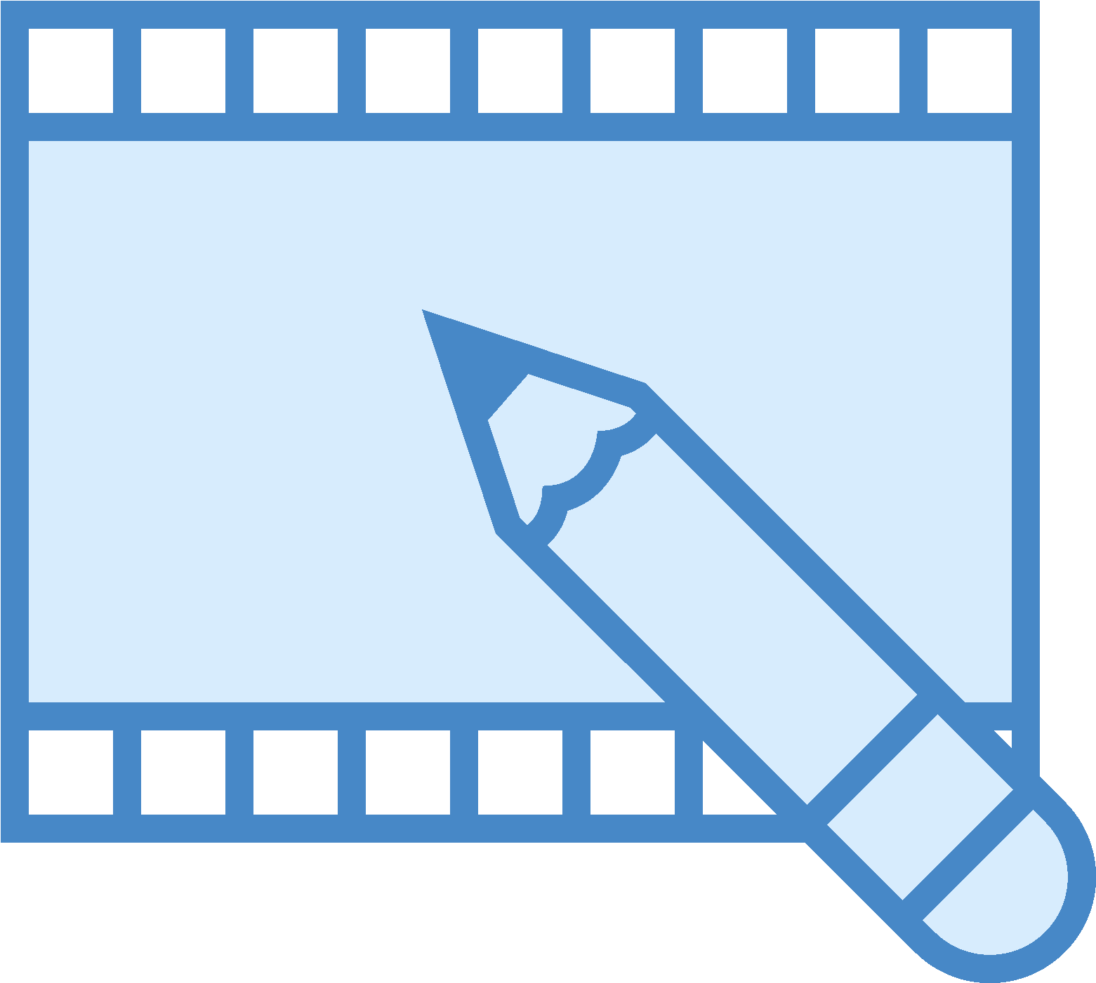 Video Editing Icon - Video Editing Icon Png Blue Clipart - Full Size ...