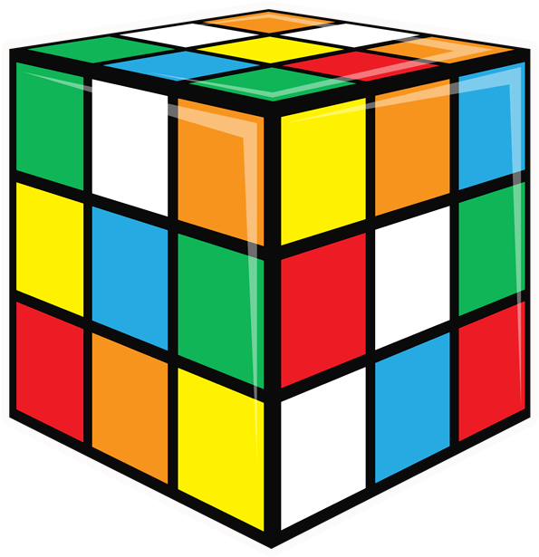 Download 80's Clipart - Neon 80s Rubik's Cube - Png Download (#2181235 ...