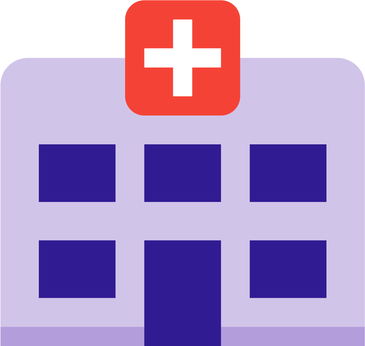 Hospital 3 Icon - Purple Hospital Icon Clipart - Full Size Clipart ...