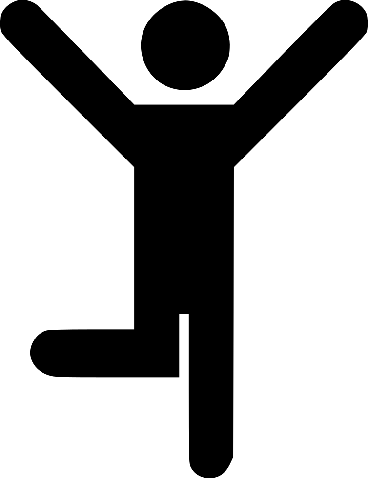 Hurray One Leg Svg Png Icon Free Download - Icon Clipart - Full Size ...