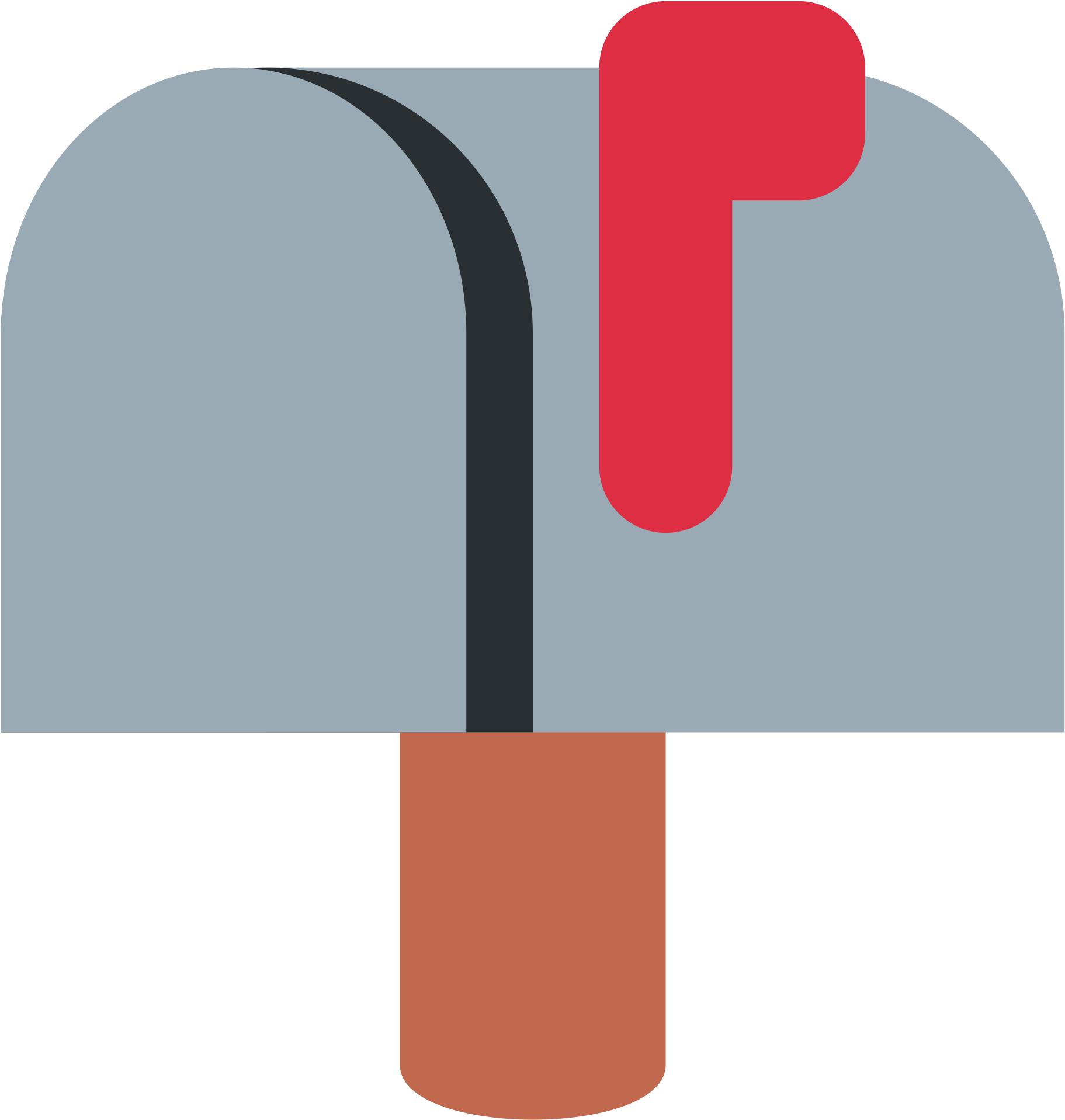 Closed Mailbox With Raised Flag Clipart - Full Size Clipart (#2187580 ...