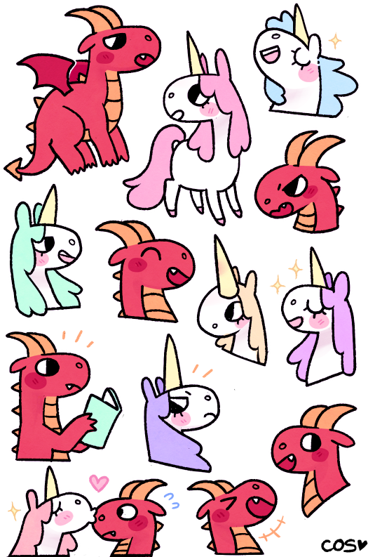 Unicorns And Dragons Clipart Phoebe And Her Unicorn - Unicorn And ...