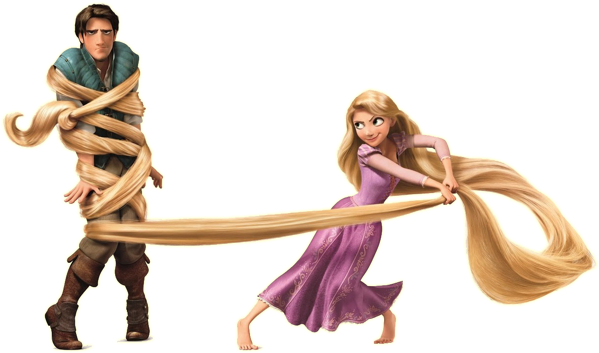 Rapunzel Png Transparent Images - Flynn Tangled In Hair Clipart - Full ...