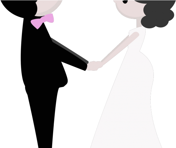 Download Bride Clipart Silhouette Clip Art Pink - Marriage Clipart ...
