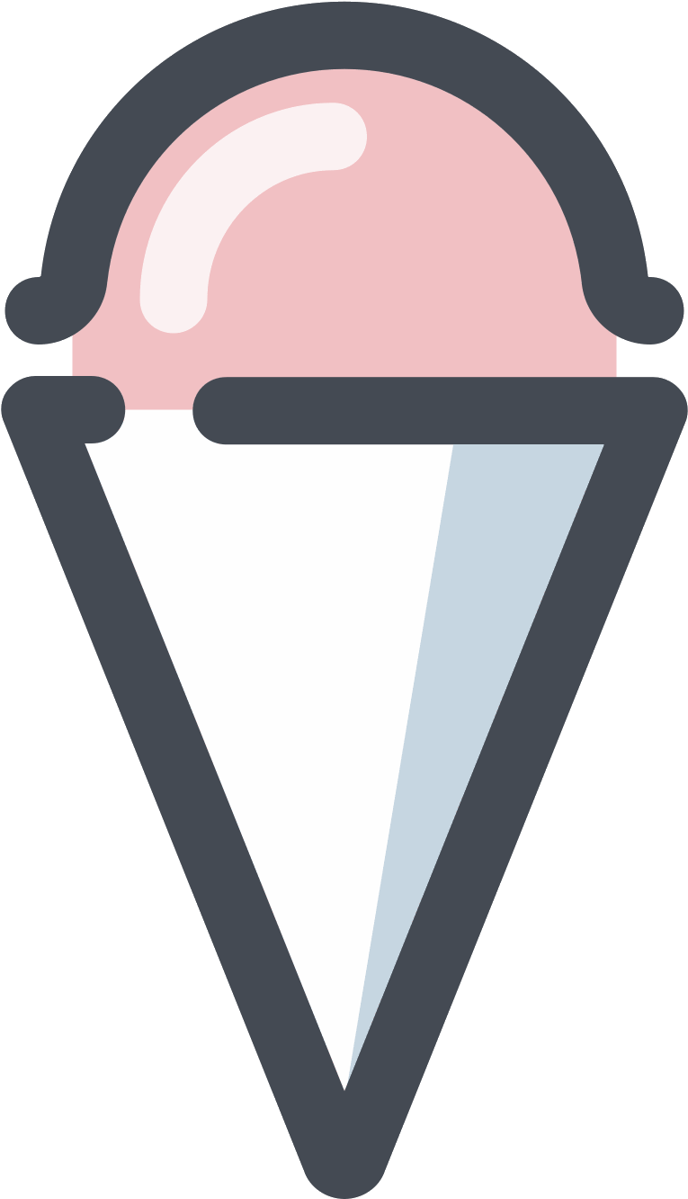 Ice Cream Pink Cone Icon Clipart - Full Size Clipart (#229705) - PinClipart