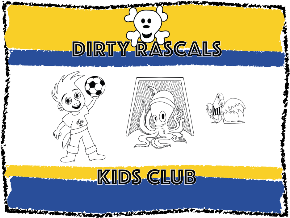 2018 Dirty Rascals Kids Club Membership - Cartoon Clipart - Full Size ...