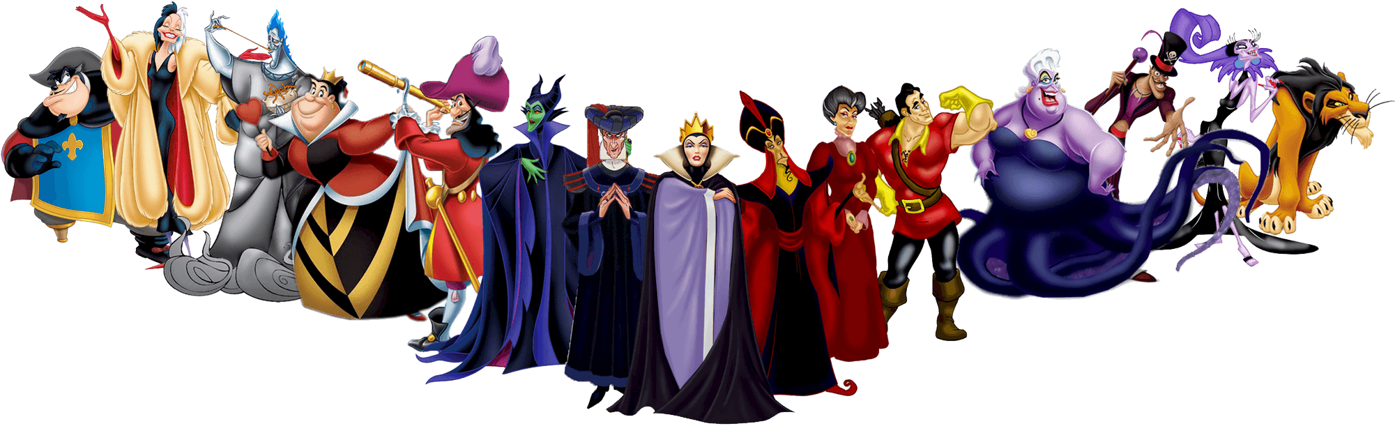 Disney Villains Clipart - All Disney Villains - Png Download - Full ...