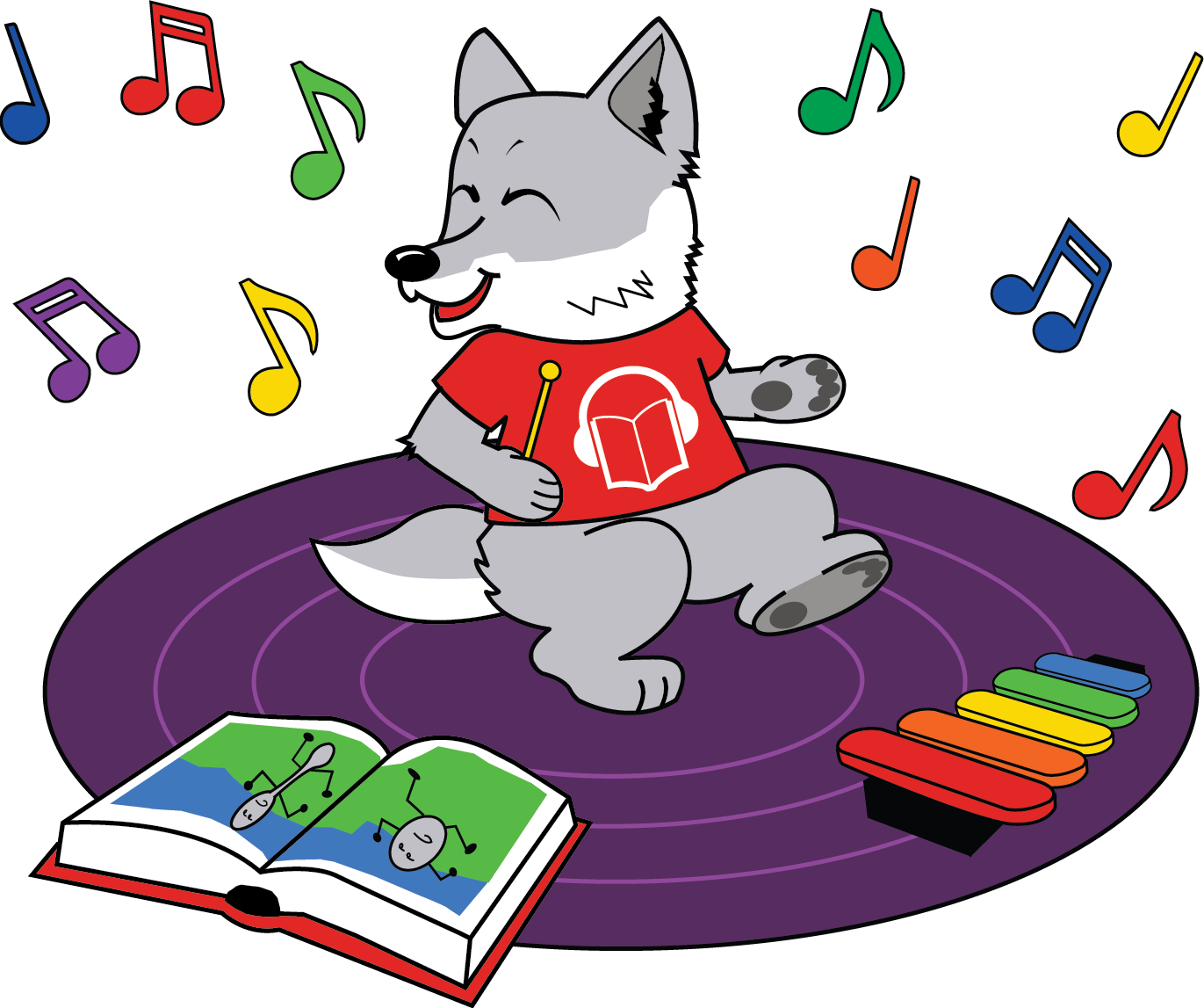 Wolf Dancing And Playing Music Clipart - Full Size Clipart (#2203917 ...