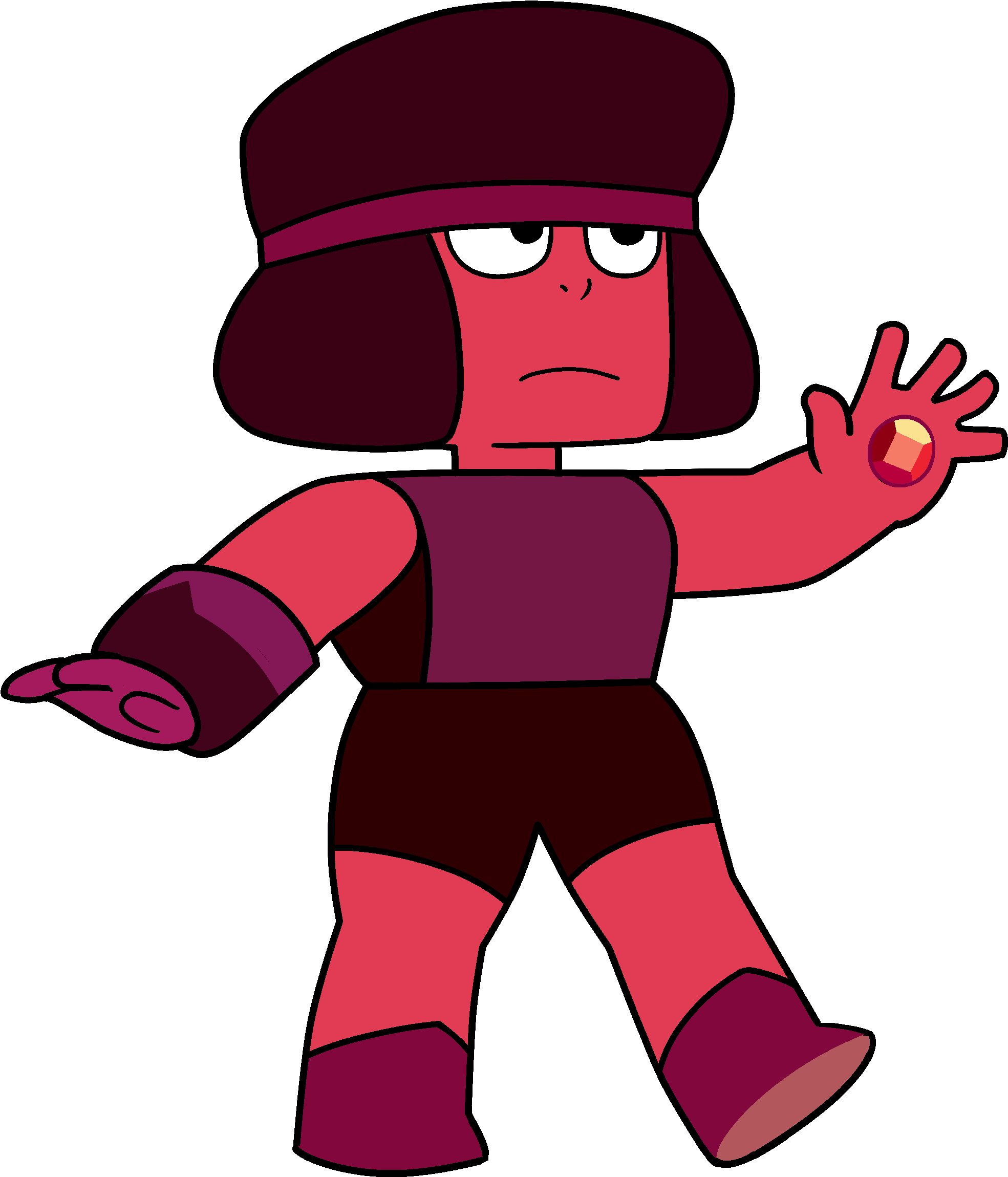 Model Sheet Weapon Png - Steven Universe Ruby Original Clipart - Full ...