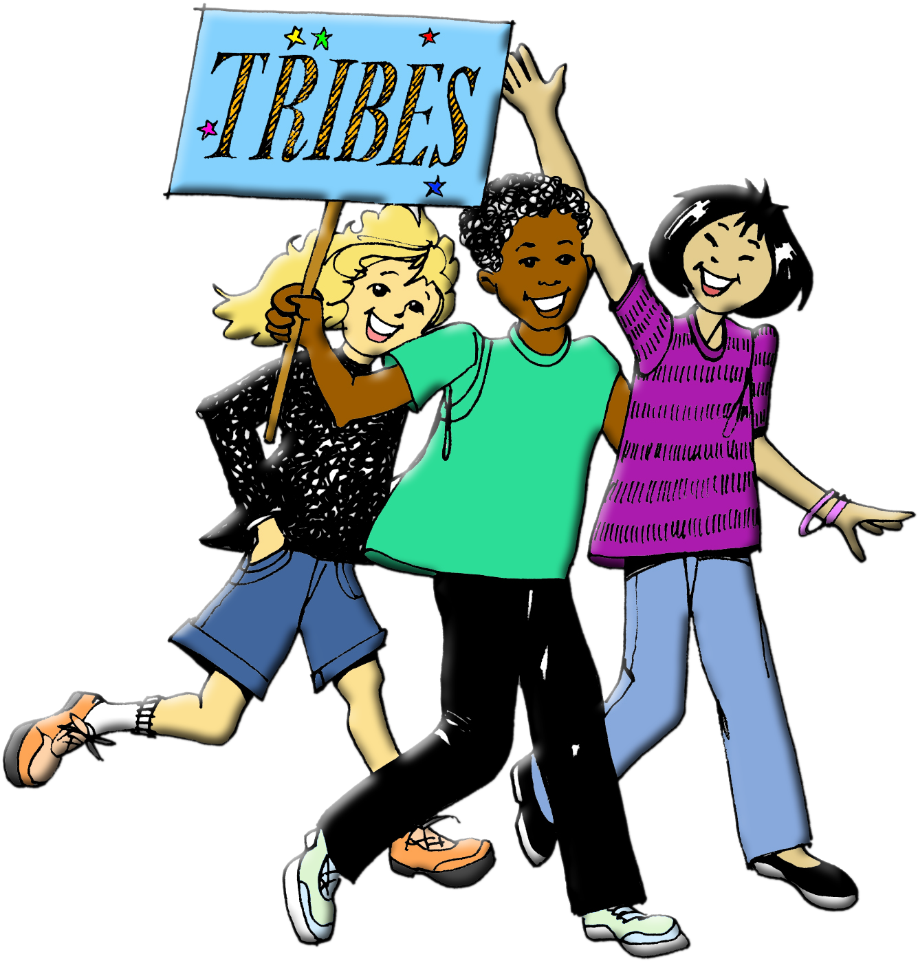 Vector Royalty Free Download Building A Caring Community Clipart - Full ...