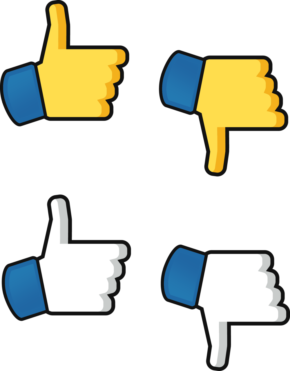 Print Thumbs Up Clipart - Full Size Clipart (#2224958) - PinClipart