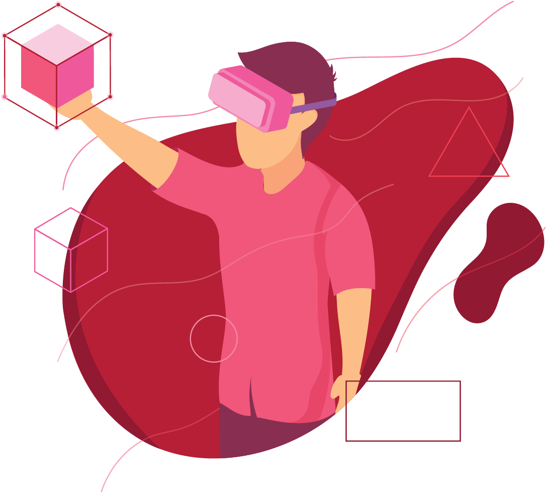 Next-gen Virtual Reality And Augmented Reality Video Clipart - Full ...