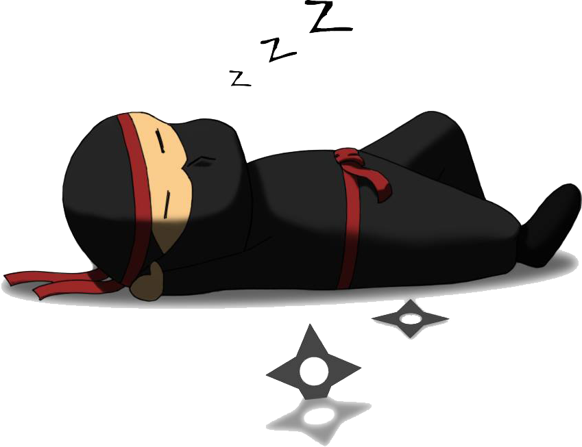 Sleeping Ninja Clipart - Full Size Clipart (#2241622) - PinClipart