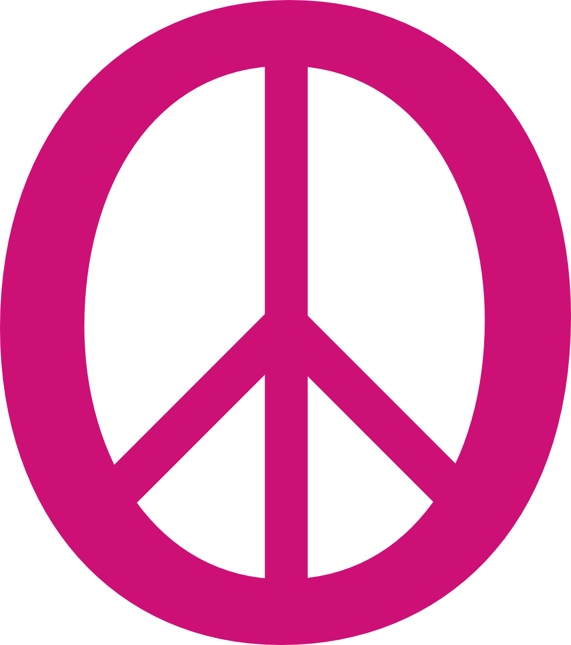 Deep Pink 3 Peace Symbol 11 Dweeb Peacesymbolorg Clipart - Png Download ...