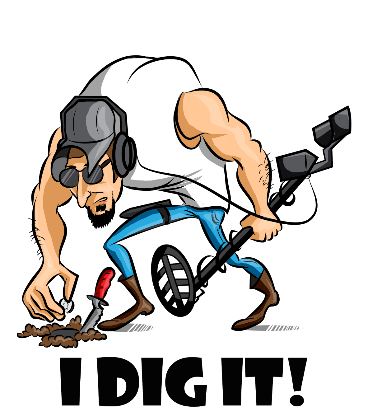 Metal Detecting Logo For T-shirts Clipart - Full Size Clipart (#2250958 ...
