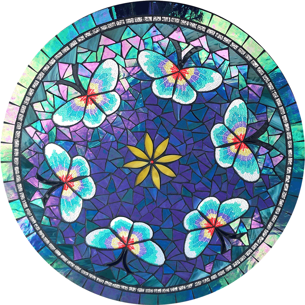 Butterfly-circle Clipart - Full Size Clipart (#2251406) - PinClipart