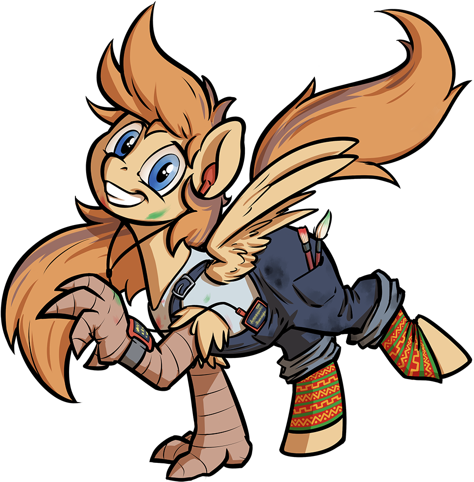 Kalemon, Clothes, Female, Hippogriff, Leggings, Long Clipart - Full ...