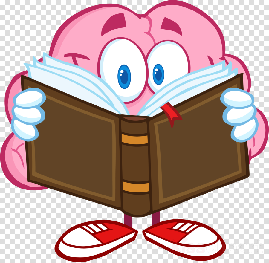Cartoon Brain Reading A Book Clipart Royalty-free Clip - Png Download ...