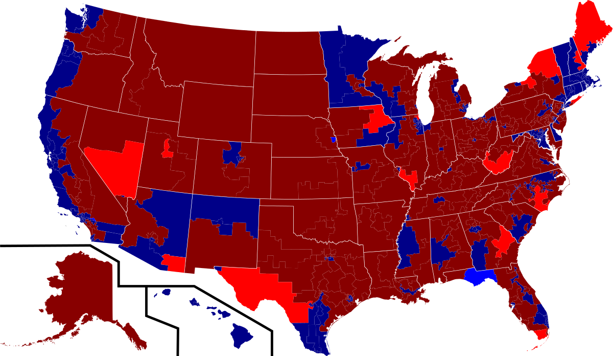 Election Day Results Map Click To Enlarge U Cartogram Clipart - Full ...