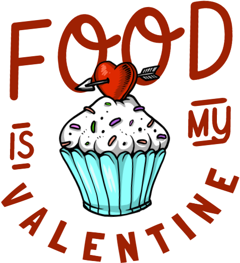 Food Is My Valentine Clipart - Full Size Clipart (#2261752) - PinClipart