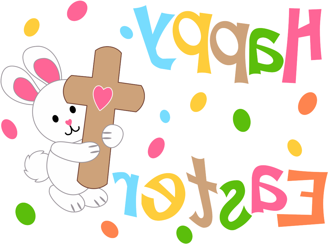 Happy Easter Bunny, Easter Cross, Cross Flag, Jesus Clipart - Full Size ...